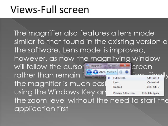 Windows Magnifier Tool Ppt