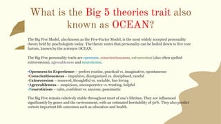 BIG FIVE THEORY.pptx | Science