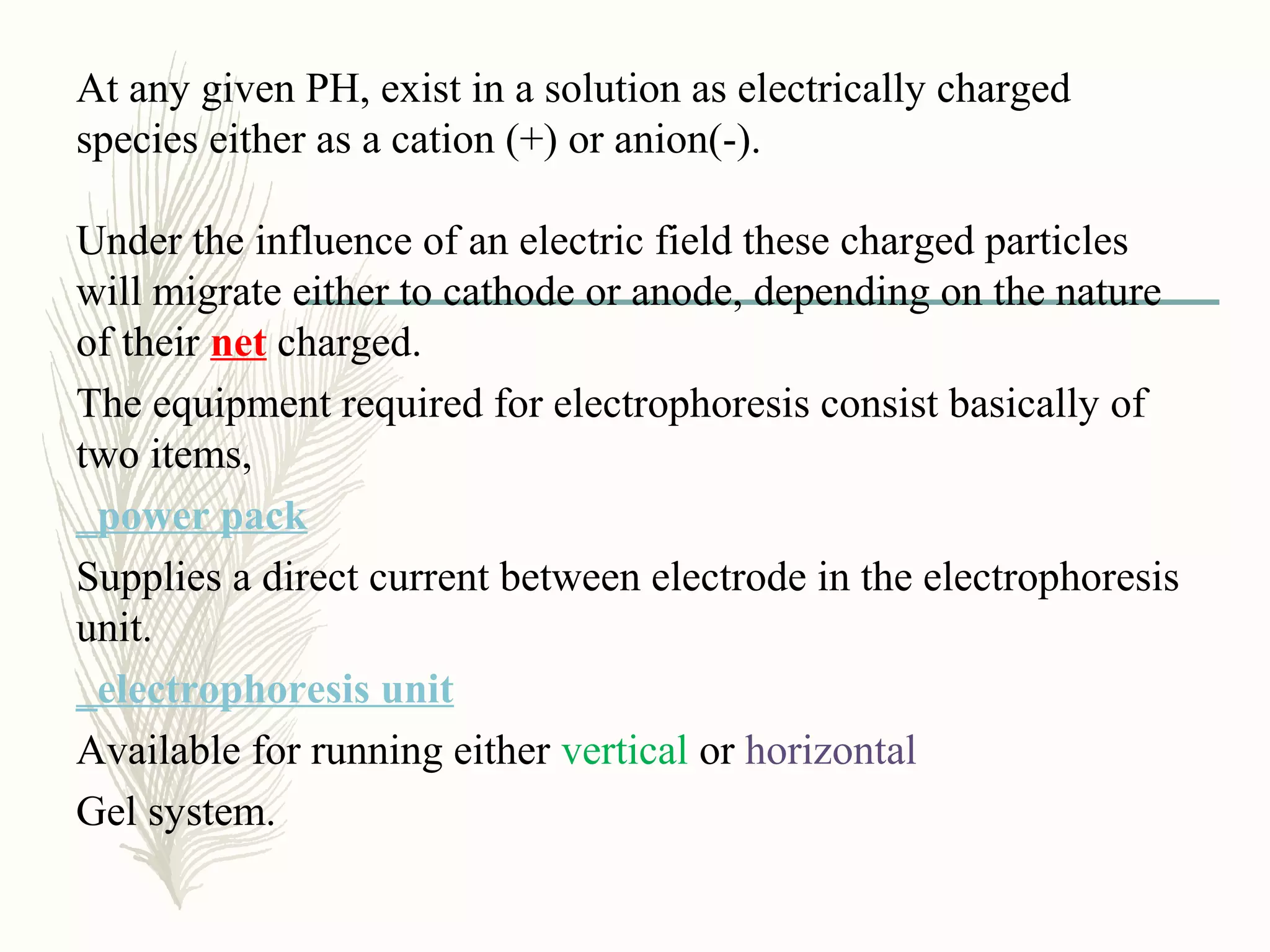 Electrophoresis | PPT