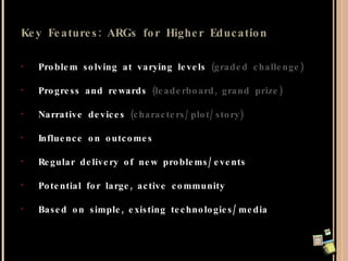 Alex Moseley ARGs In Charity And Education | PPT