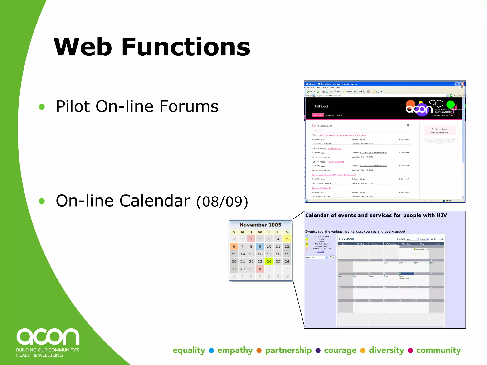 ACON Health Maintenance | PPT
