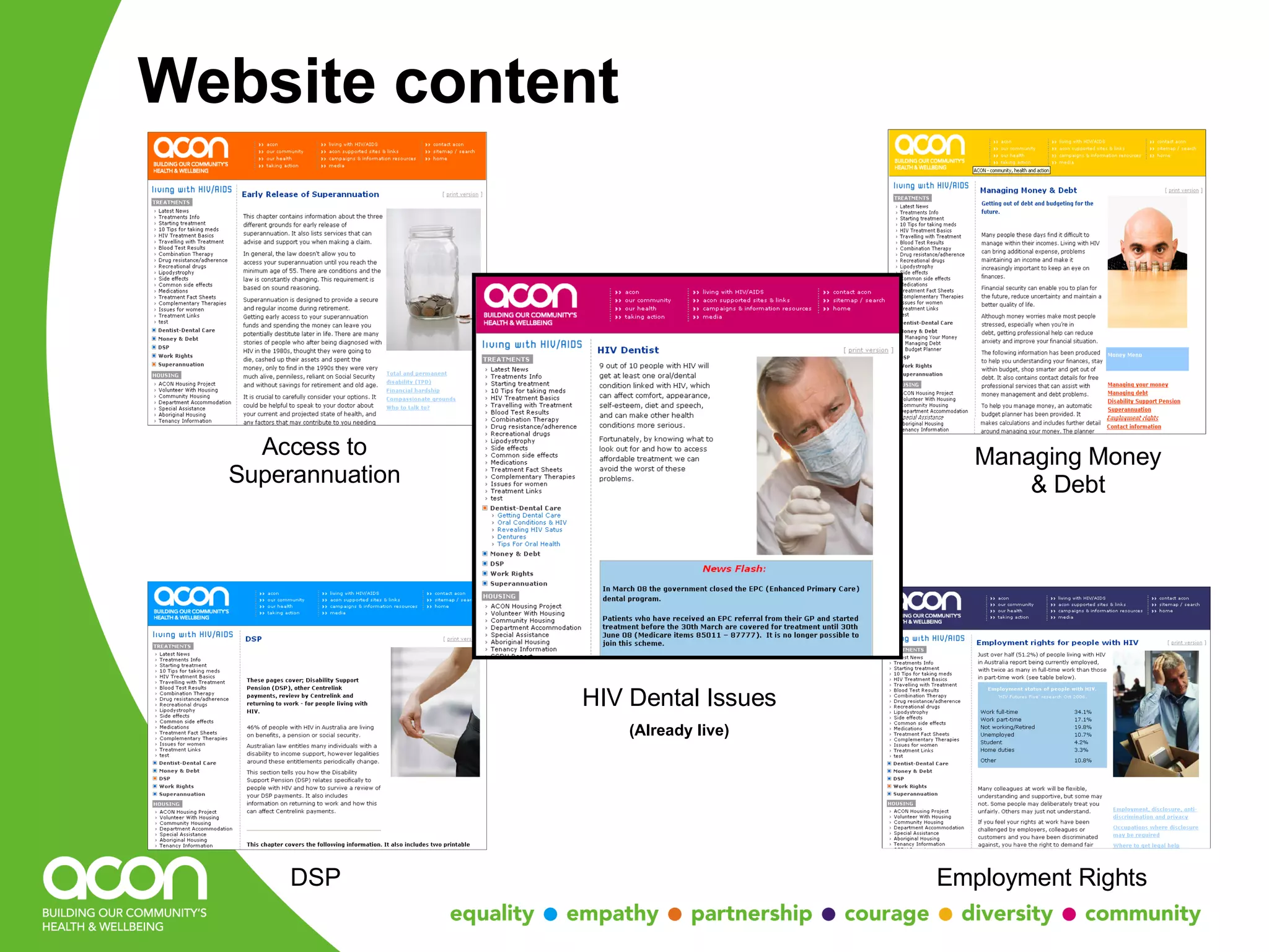 ACON Health Maintenance | PPT