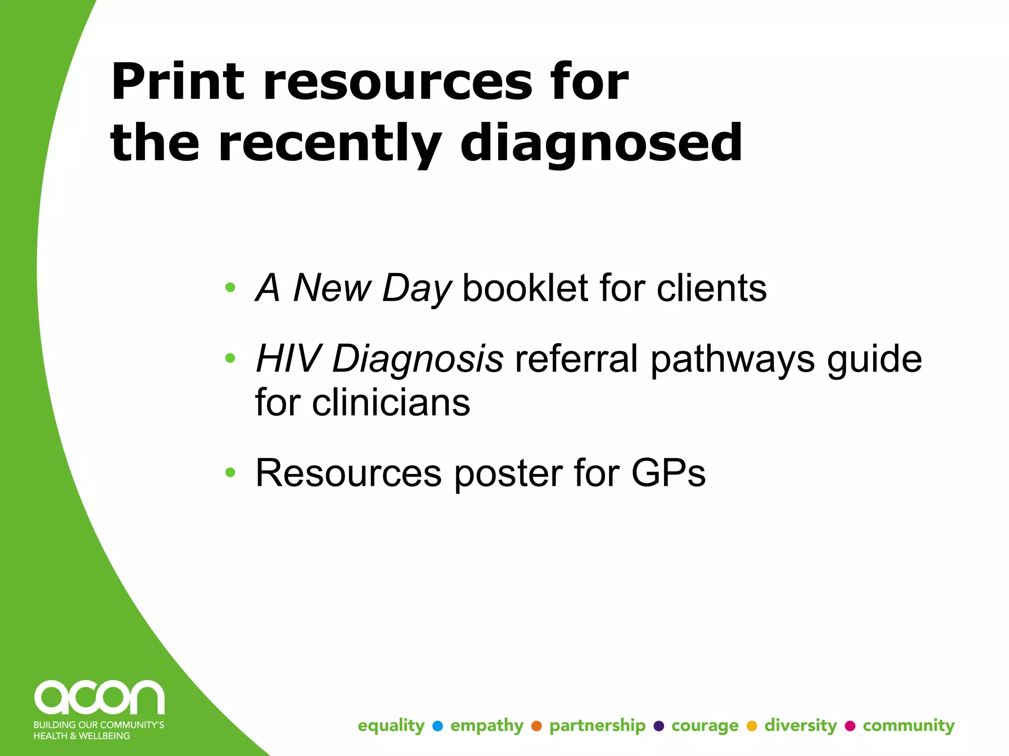 ACON Health Maintenance | PPT