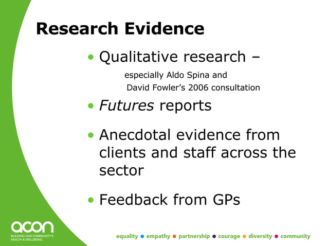 ACON Health Maintenance | PPT