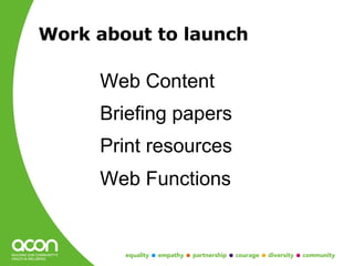 ACON Health Maintenance | PPT