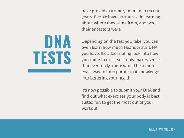 DNA Fitness: Explained | PPT