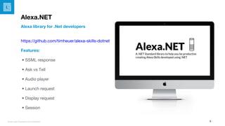 New skills for Alexa using Alexa.NET