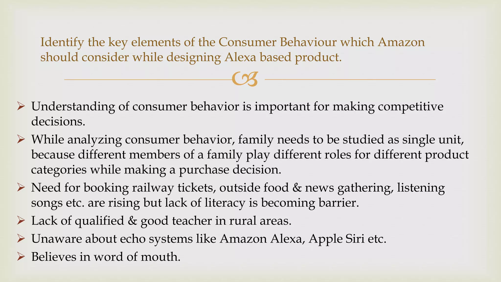 Amazon Alexa in rural India | PPTX