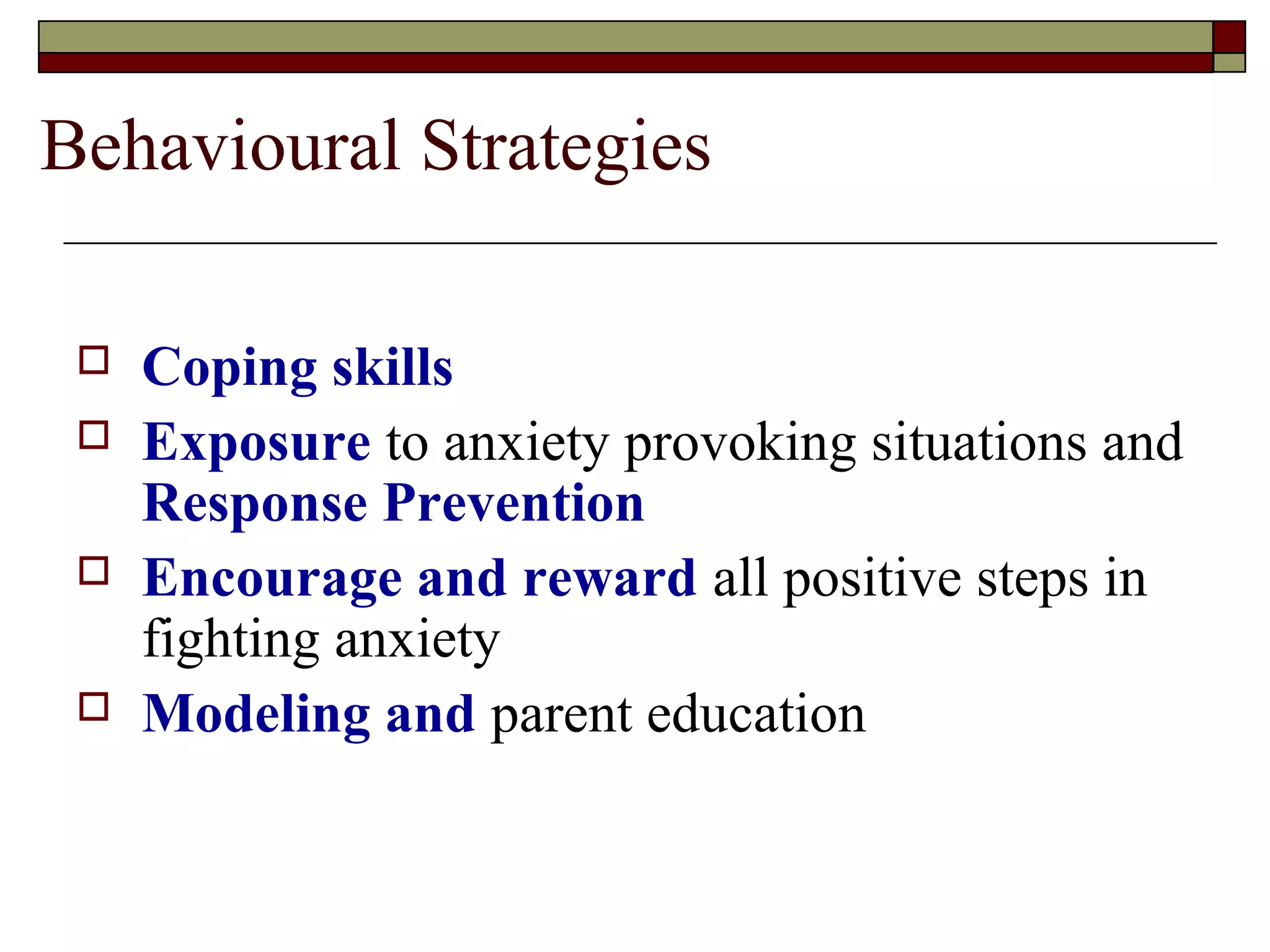 Dealing with Anxiety in the Classroom | PPT
