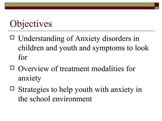 Dealing with Anxiety in the Classroom | PPT