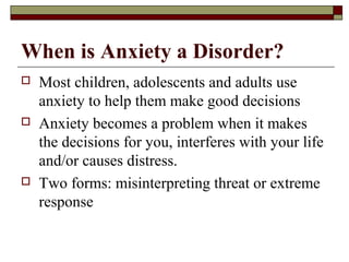 Dealing with Anxiety in the Classroom | PPT