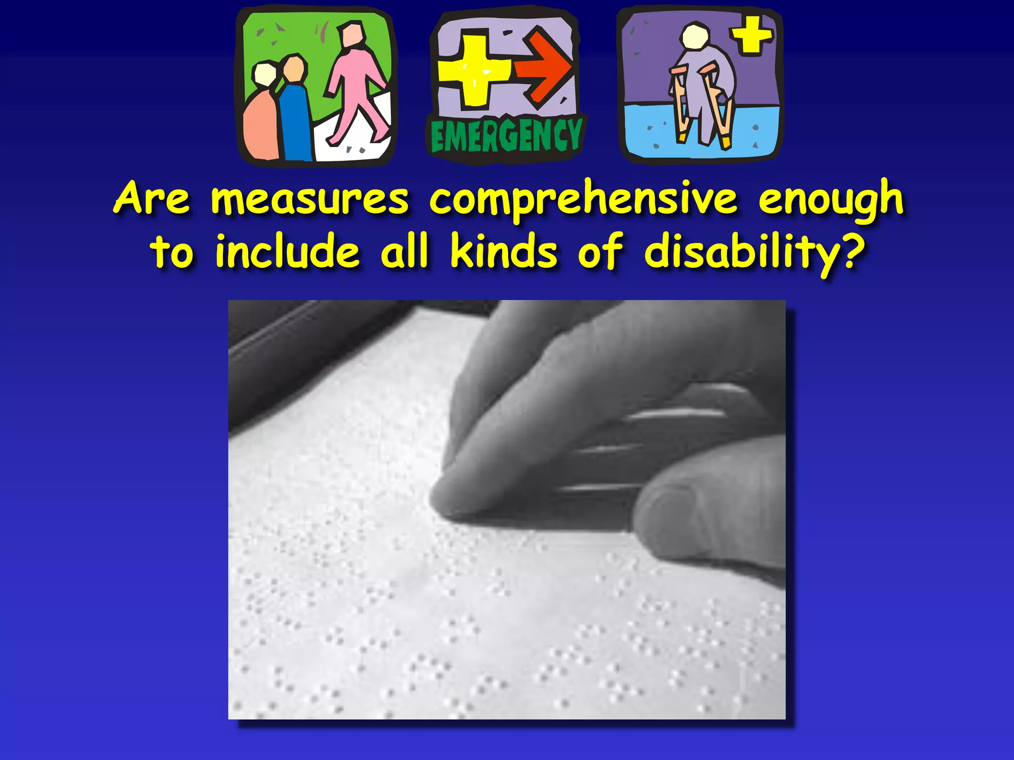 Disasters and People with Disabilities | PDF