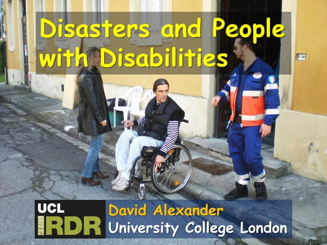 Disasters and People with Disabilities | PPT