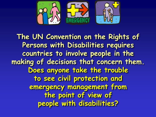 Disasters and People with Disabilities | PPT