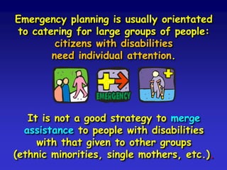 Disasters and People with Disabilities | PPT