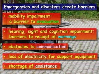 Disasters and People with Disabilities | PPT
