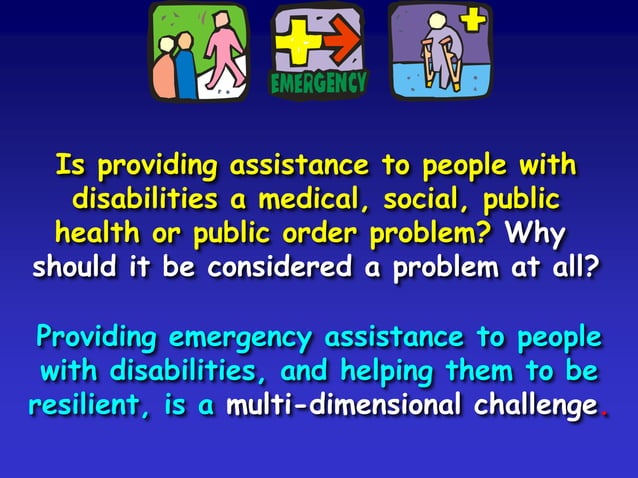 Disasters and People with Disabilities | PPT
