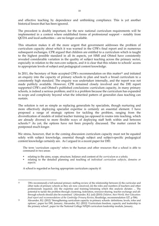 Alexander neither national nor a curriculum | PDF