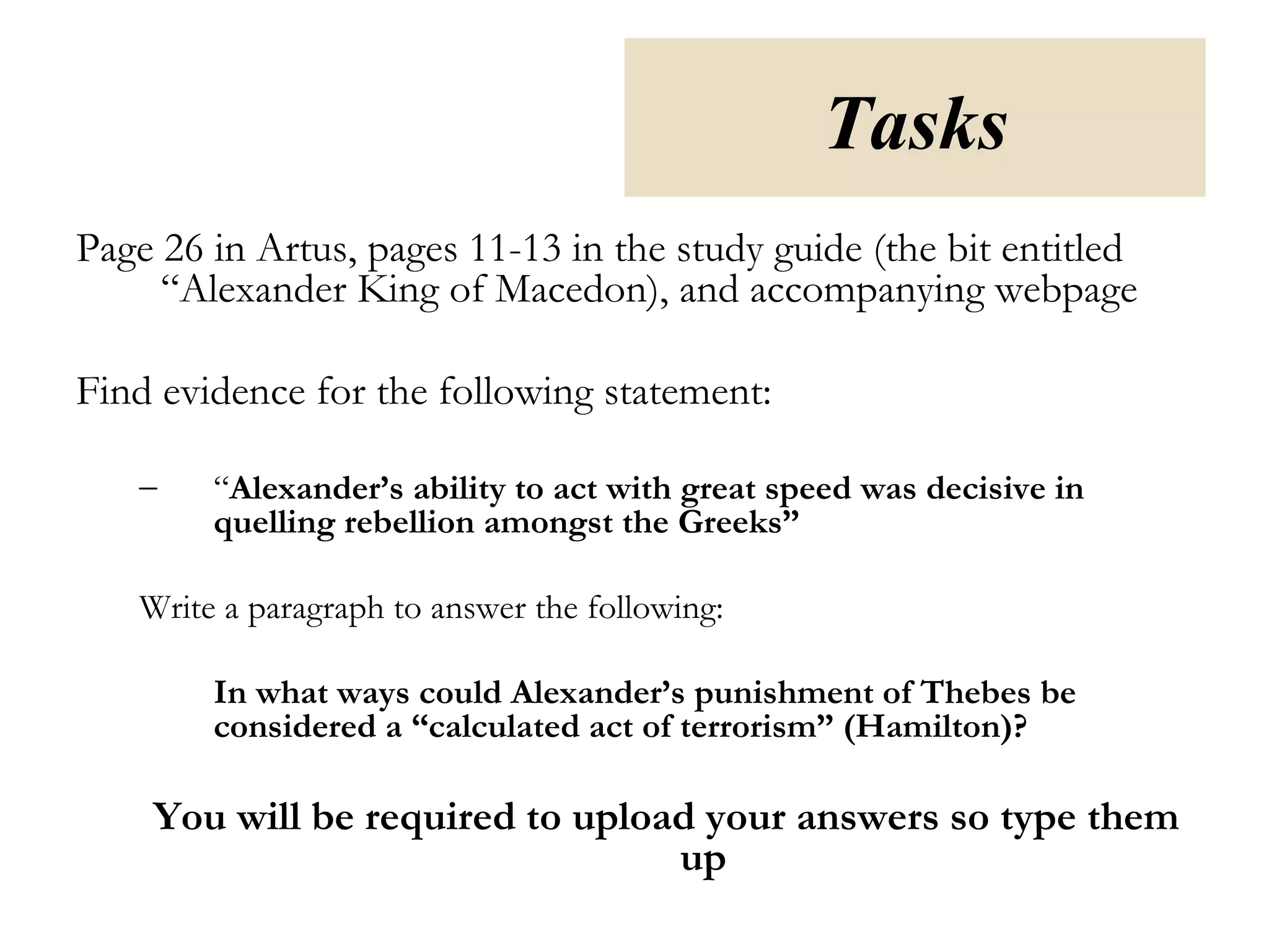 Alexander And Greek Rebellion 336 335 Bc2 | PPT