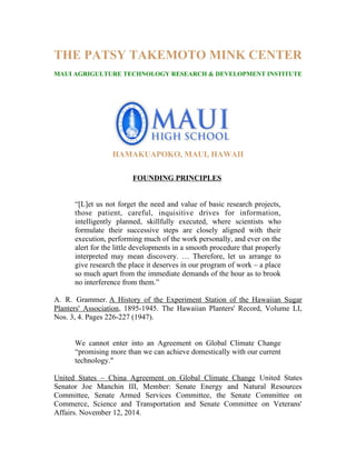 Alexander and Baldwin - The Patsy Takemoto Mink Center - Diversified ...