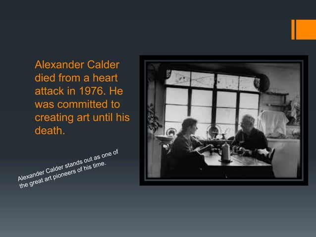 Alexander Calder Biography | PPT