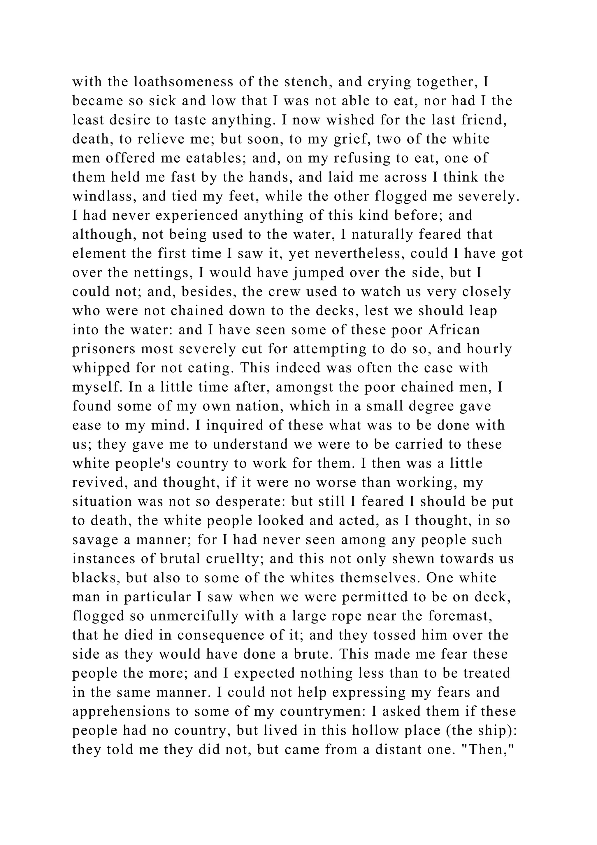 Alexander Falconbridge, The African Slave Trade (1788).htmlAle.docx ...