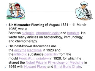 Alexander fleming | PPTX
