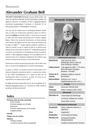 Alexander Graham Bell | PDF