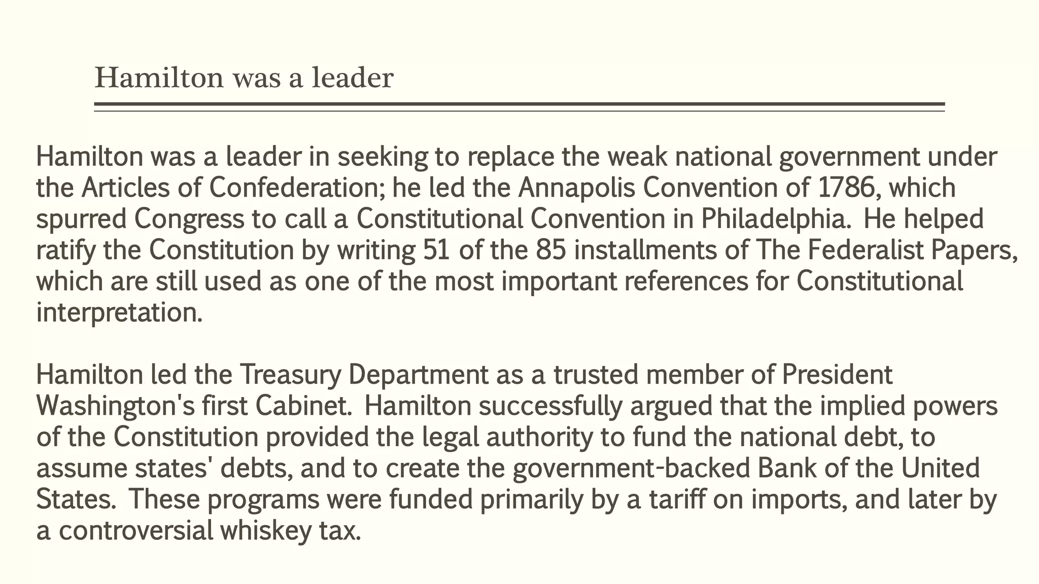 Alexander Hamilton | PDF