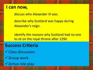 Alexander III of Scotland 1286-1290 | PPT