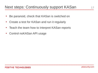 KASan in a Bare-Metal Hypervisor | PDF | Operating Systems | Computer Software and Applications