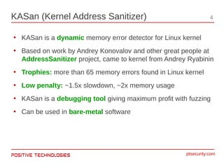 KASan in a Bare-Metal Hypervisor | PDF | Operating Systems | Computer Software and Applications