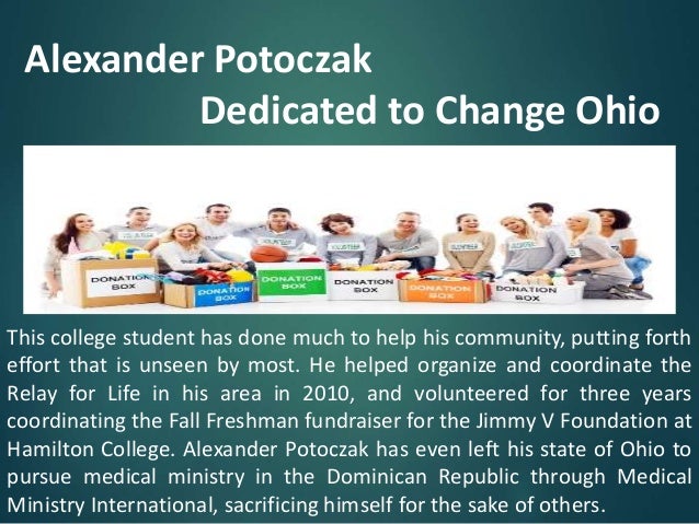 Alexander Potoczak - An Exemplary Ohio Student