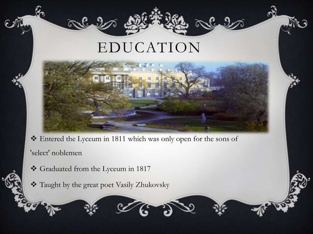 Eng 102 Alexander pushkin 6pm | PPTX