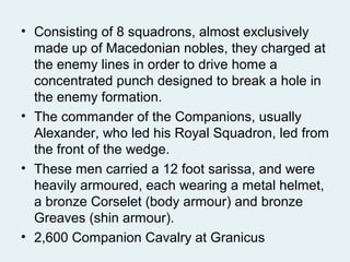 The Macedonian Army - Alexander the Great | PPT