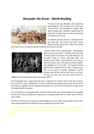Alexander the great | PDF