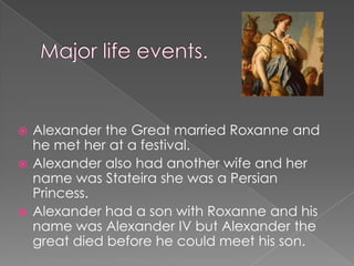 Alexander the great!! | PPTX | Celebrity Families | Pop Culture