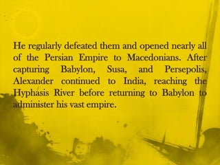 Alexander the great | PPT