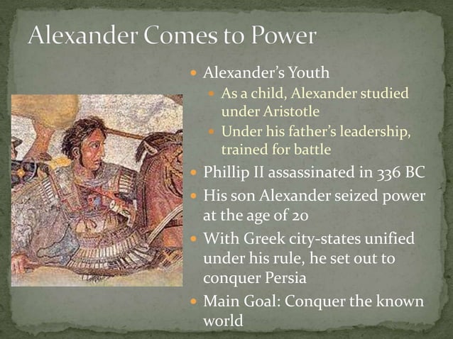 Alexander the Great and the Spread of Hellenistic Culture | PPTX