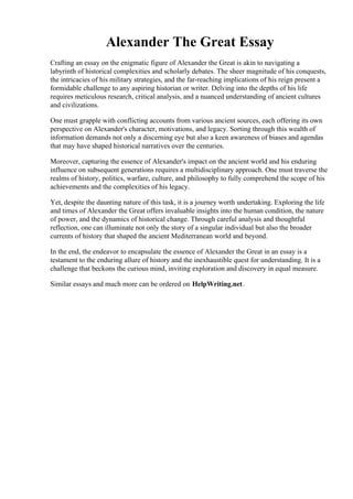 Alexander The Great Essay.pdf