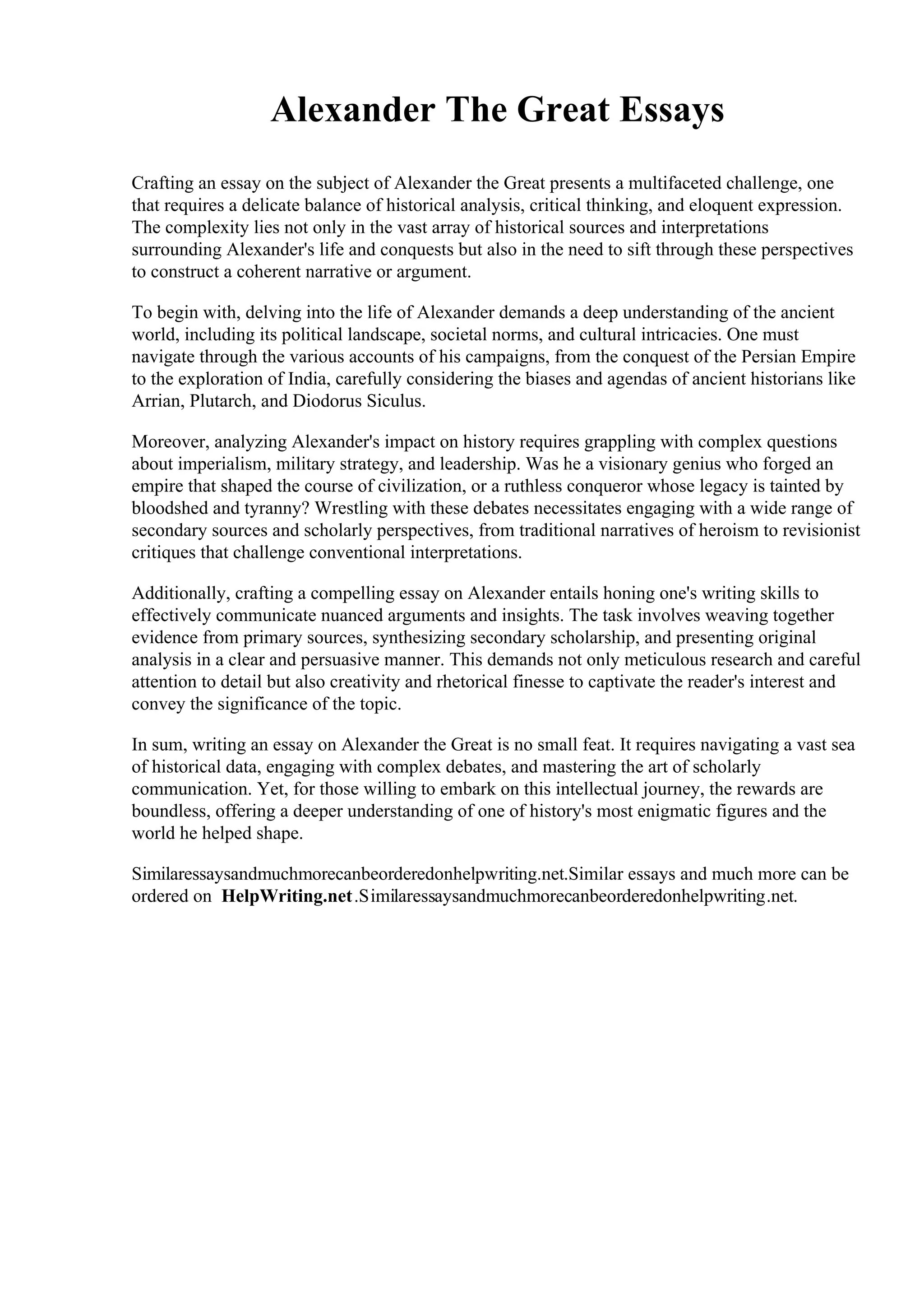 Alexander The Great Essays.pdf