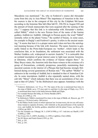 Alexander The Great In The Shahnameh Of Ferdowsi | PDF