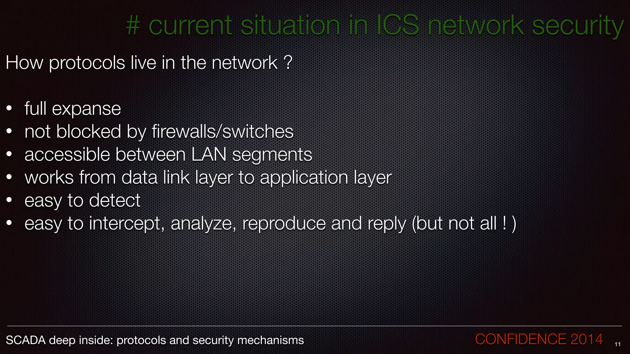 CONFidence 2014: Alexander Timorin: SCADA deep inside: protocols and security mechanisms | PDF
