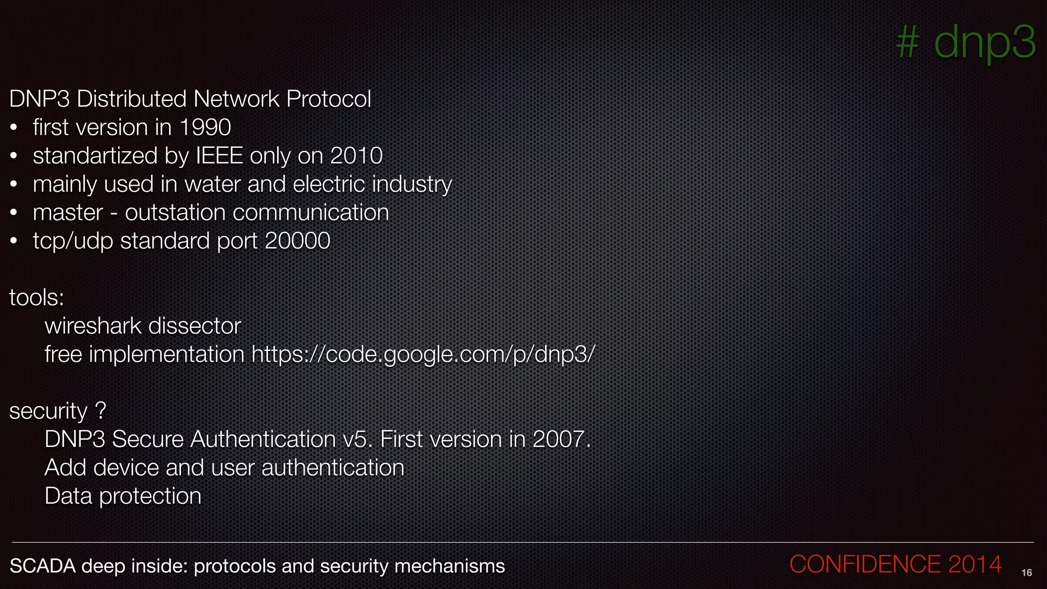 CONFidence 2014: Alexander Timorin: SCADA deep inside: protocols and security mechanisms | PDF