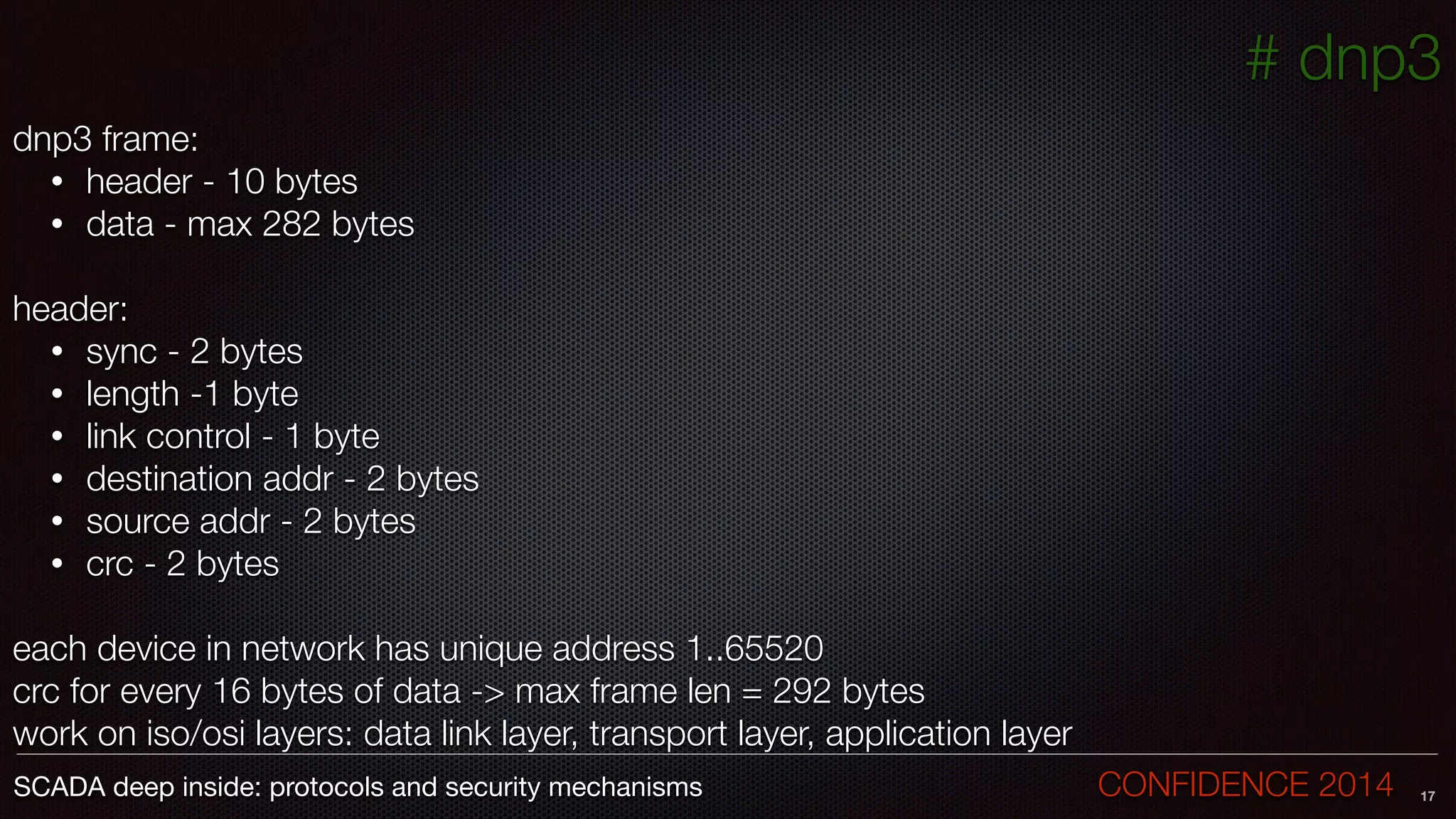 CONFidence 2014: Alexander Timorin: SCADA deep inside: protocols and security mechanisms | PDF