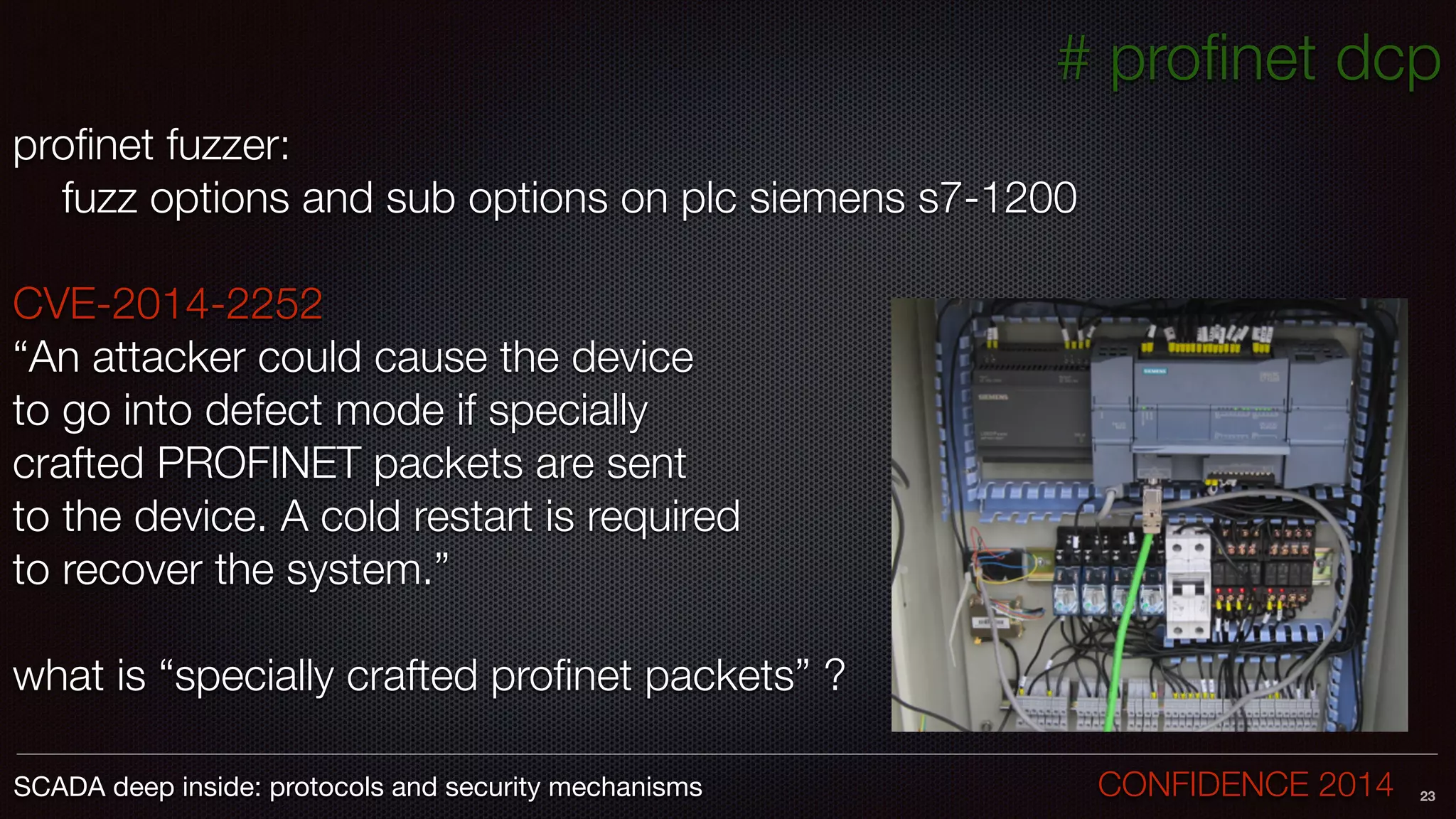CONFidence 2014: Alexander Timorin: SCADA deep inside: protocols and security mechanisms | PDF