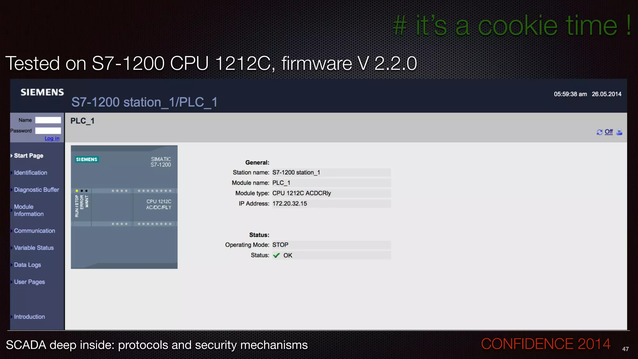 CONFidence 2014: Alexander Timorin: SCADA deep inside: protocols and security mechanisms | PDF