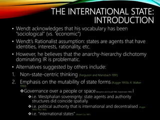 Collective Identity Formation and The International State | PPTX