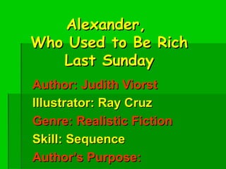 Alexander who used to (3) | PPT