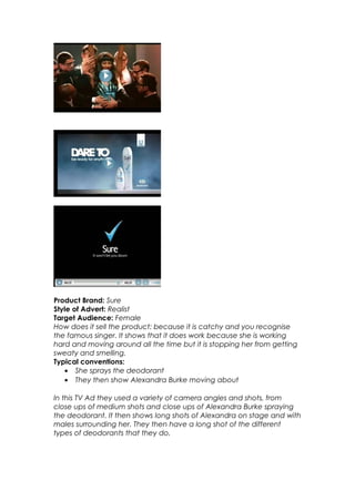 Alexandra burke sure tv advert | DOC | Deodorant and Antiperspirant ...